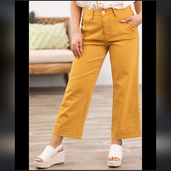 Judy Blue | Jeans | Judy Blue High Waisted Cropped Wide Leg Cropped ...